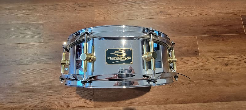 Canopus Steel 14x5 Snare Drum | Reverb