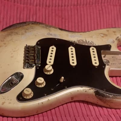 Loaded Fender Mod shop Stratocaster 2020 - Olympic white body | Reverb