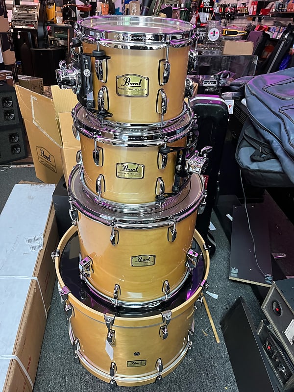 Pearl Session Studio Classic 4pc Shell Pack - Platinum Mist | Reverb