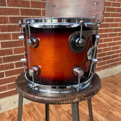 DW Design Series 8x10 Tom Drum Tobacco Burst Drum Workshop | Reverb