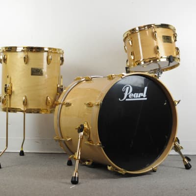 2000s Pearl Masters Custom Natural Maple Drum Set | Reverb