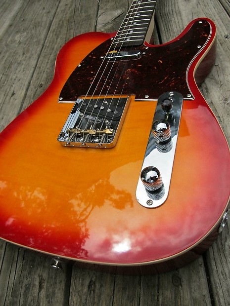 Tuskey Custom T-style Cherry Sunburst | Reverb