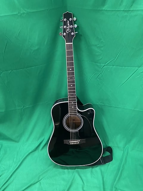 Takamine EF341SC - Black Acoustic Electric Guitar 2015 with | Reverb