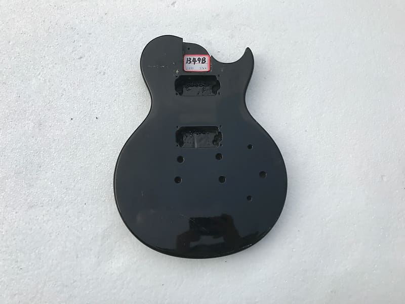 Black Les Paul LP Style Guitar Single Cut Body | Reverb