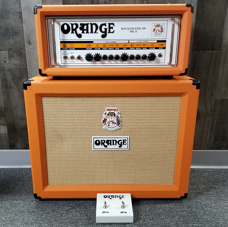 2000s Orange Rockerverb 100 - With Matching 2x12" Cabinet | Reverb