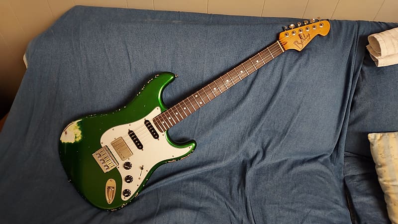 Berly Guitars S-type - Emerald Green Relic HSS hardtail | Reverb