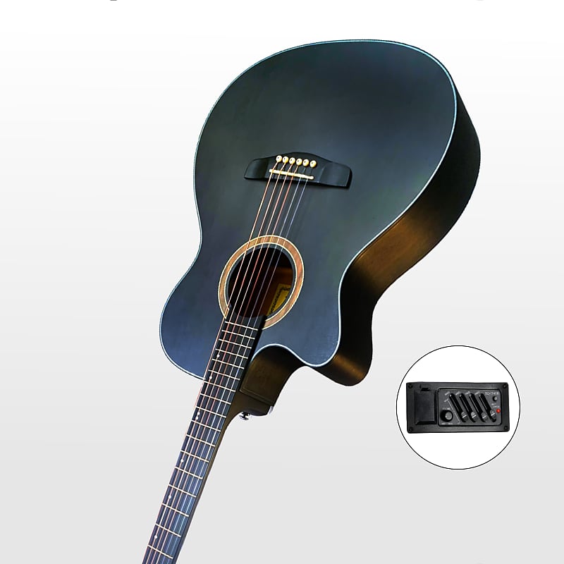 Deviser LS130TBK Electric-Acoustic Guitar Matte | Reverb Australia