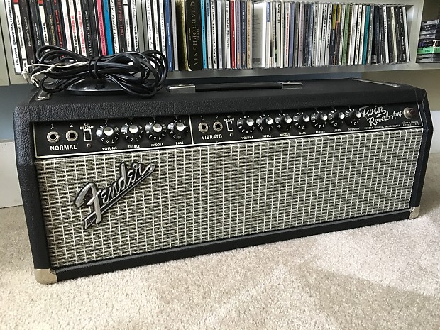 Fender Twin Reverb 1967 blackface head in Mojotone cab +Video | Reverb