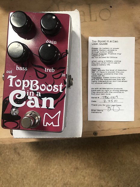 Menatone Top Boost In A Can 2010 | Reverb Canada
