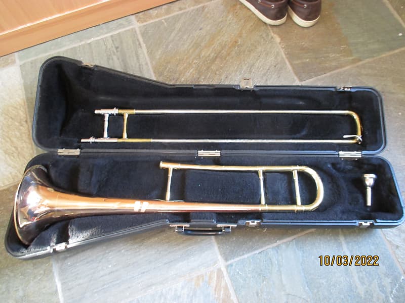 ACME brand Bb Trombone with case and mouthpiece | Reverb
