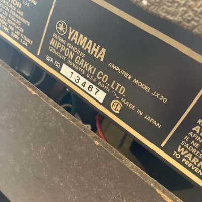 1980’s Yamaha JX20 Guitar Amplifier with Spring Reverb!! | Reverb