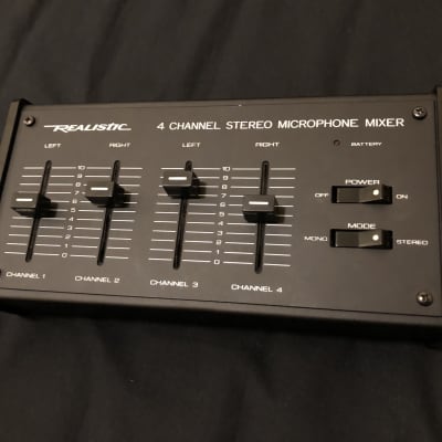 portable mixer - Realistic 4 Channel Microphone Mixer | Reverb