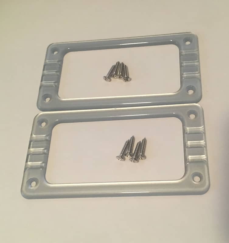 2 Gretsch Silver Pickup Rings & Screws for Filtertron | Reverb