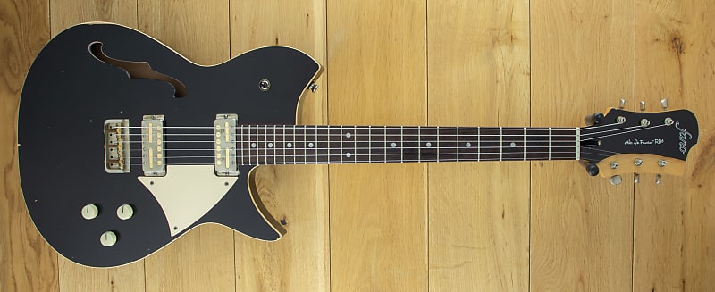 Fano Alt De Facto RB6 Thinline Bull Black, Light Distress | Reverb