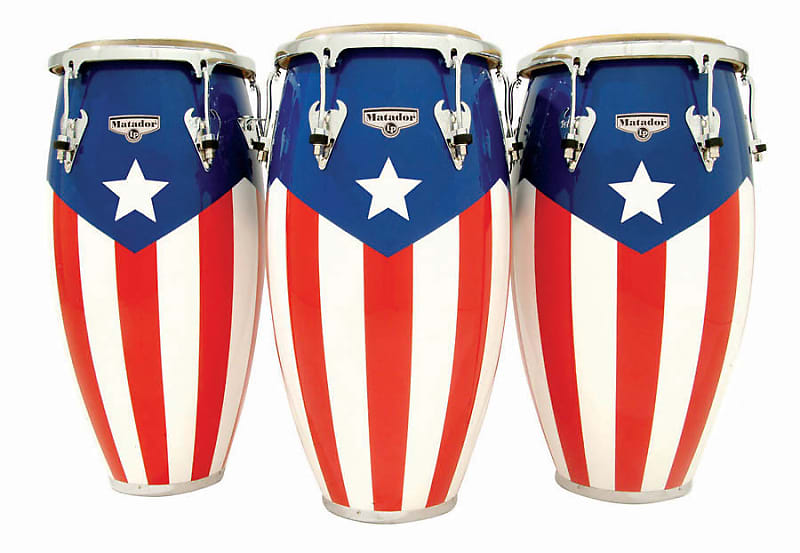 Latin Percussion 11 3/4" Matador Puerto Rican Heritage Conga | Reverb