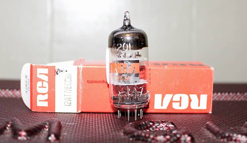 GE 12AT7WA 6201 PERFECT BALANCE GRAY PLATE S RODS HALO | Reverb UK