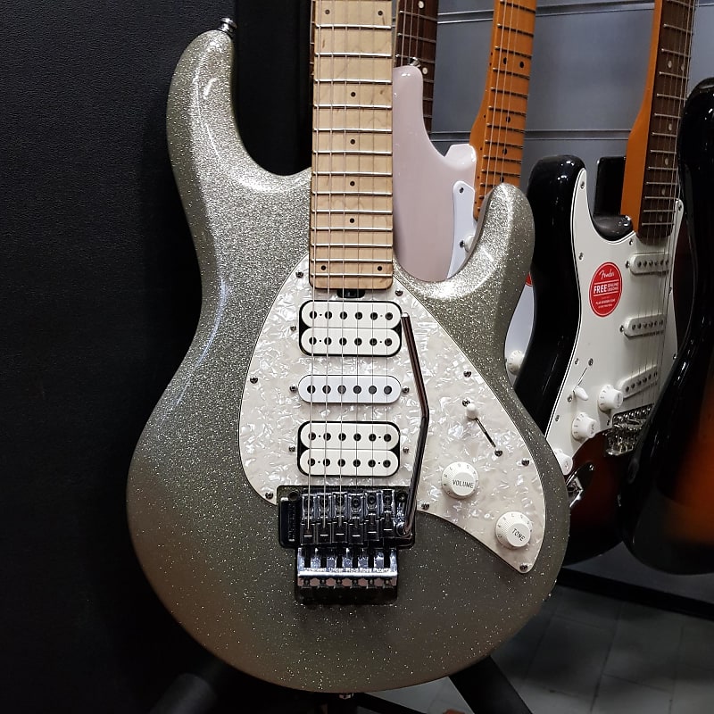 Music Man Silhouette Hss Silver Sparkle | Reverb UK