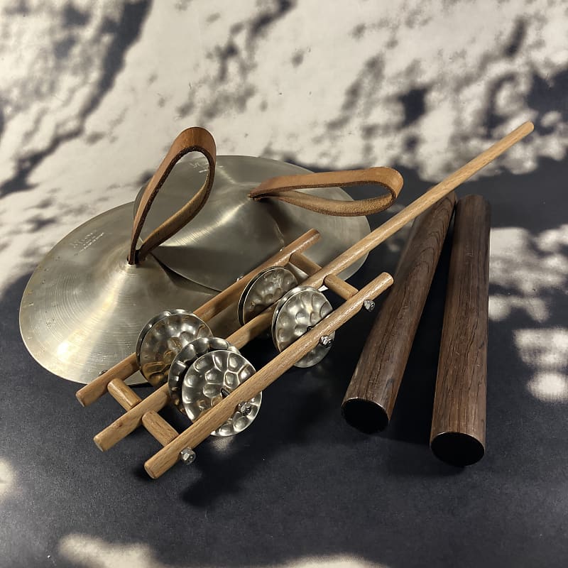 Sonor 1980s Jingle Stick Clave Hand Cymbals | Reverb