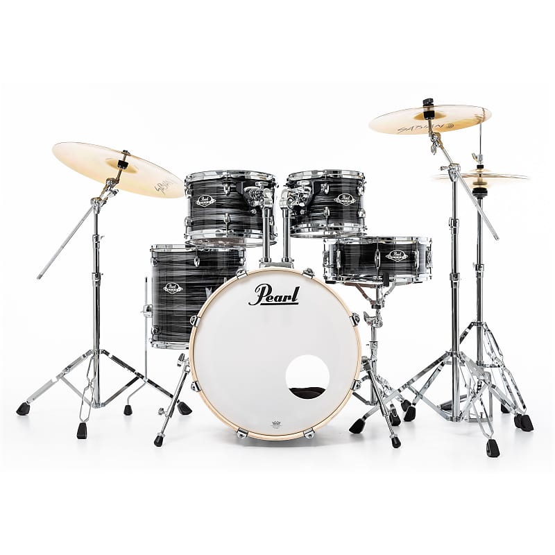 Pearl EXX705NBR/C778 Export Graphite Silver Twist - Drum Set | Reverb