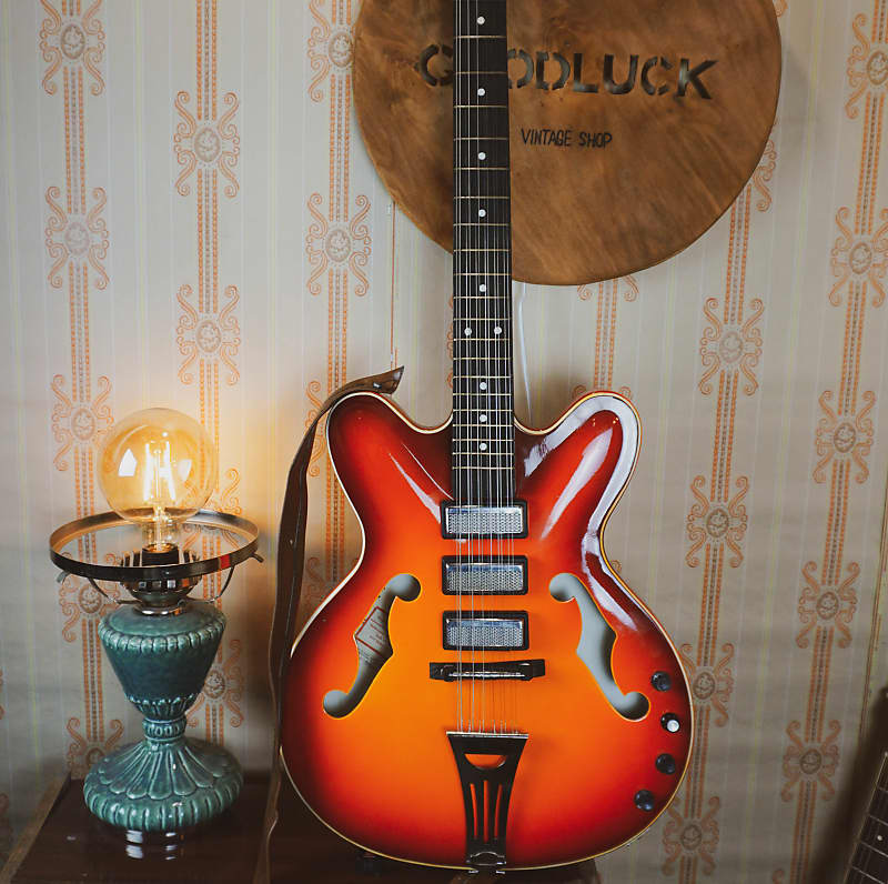 Maria 12-string Semi-Hollow Electric Guitar Rare Soviet | Reverb UK