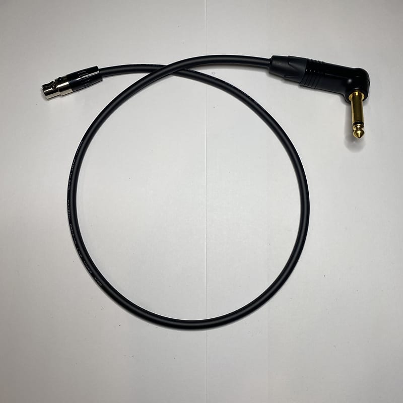 Mogami 2’ Shure Wireless Cable 1/4” Gold 2023 Black | Reverb