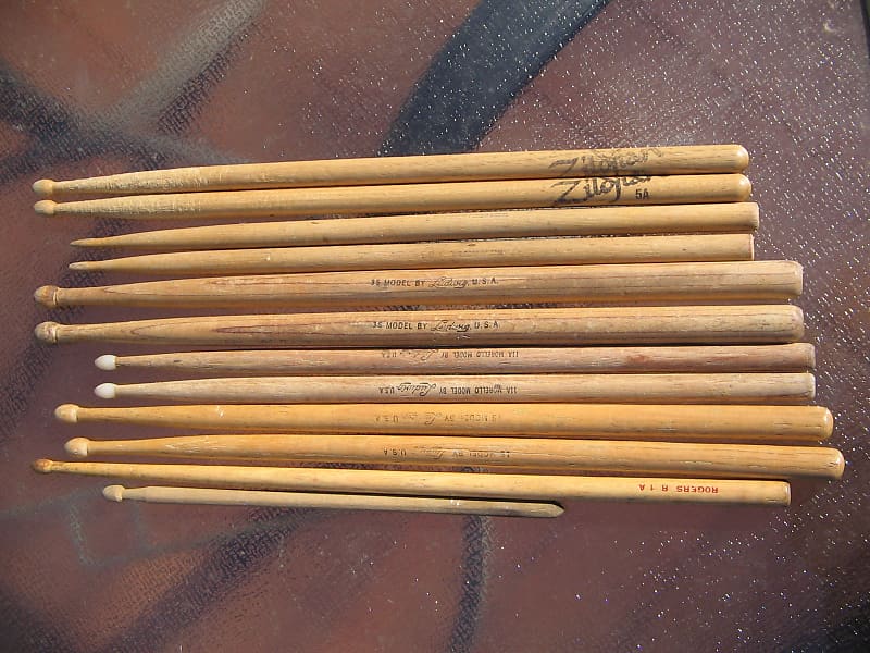 Lot of Vintage Drumsticks - Morello, Persip, Ludwig | Reverb Canada