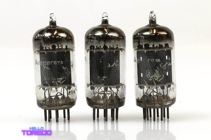 3 Matched & Ready Amperex 12AU7 ECC82 Vintage Tube Set | Reverb