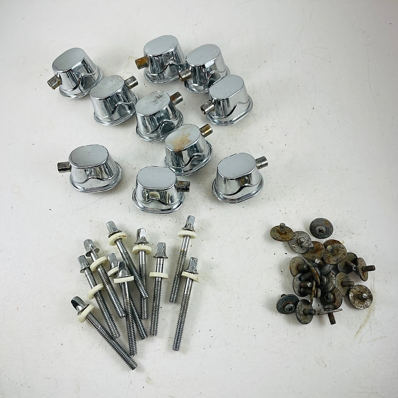 10 x Leedy Drum Lugs & Tension Rods | #1442 | Reverb