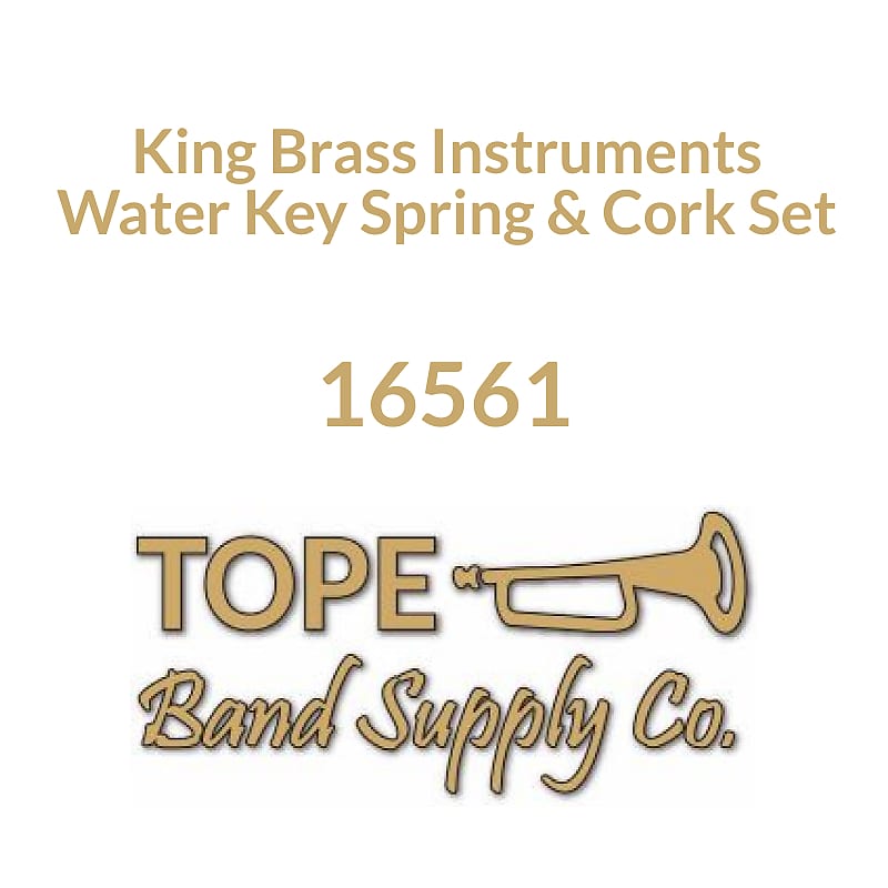 King Brass Instrument Water Key Spring & Cork Set | Reverb