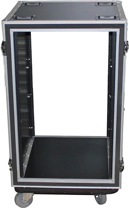 12U Space Shockproof Amp Rack ATA Flight Case 24 In Depth W-4 | Reverb