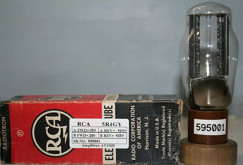 5R4GY RCA Made in USA "D" Getter Amplitrex Tested#595001 | Reverb