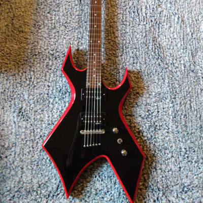 B.C. Rich Warlock Current - Black Red Gloss | Reverb