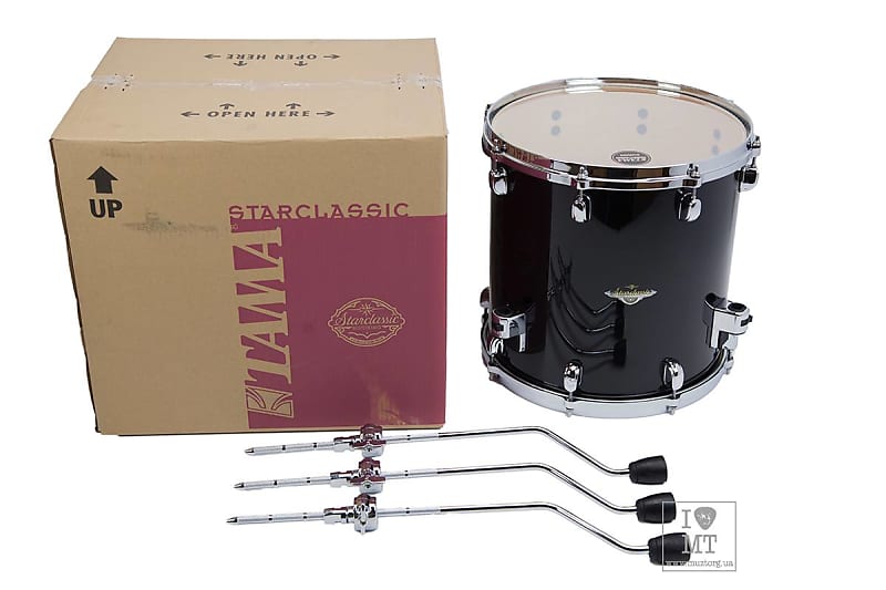 Tama Starclassic Maple - Piano Black 14x14 floor tom | Reverb