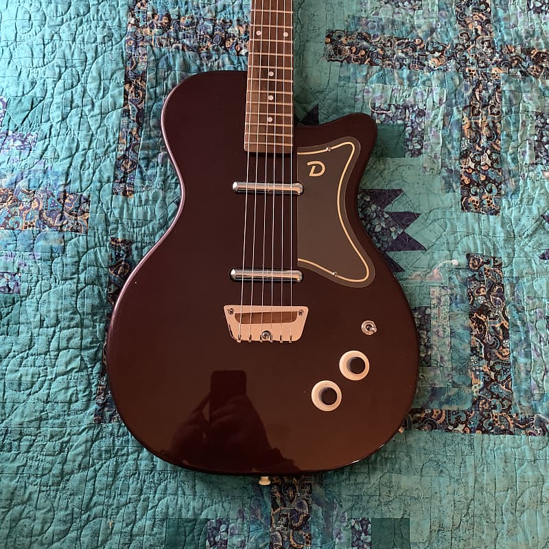 1998 Danelectro U2 '56 Reissue Beatnik Burgundy | Reverb