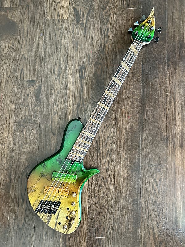Faray Guitars Celor 5A (The Leaf) 2022 - Transparent Green | Reverb