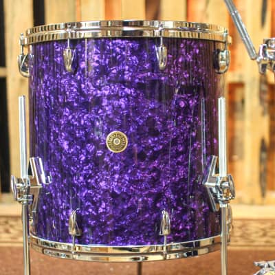 Gretsch USA Custom Purple Marine Pearl Drum Set - 22,10,12,16 | Reverb