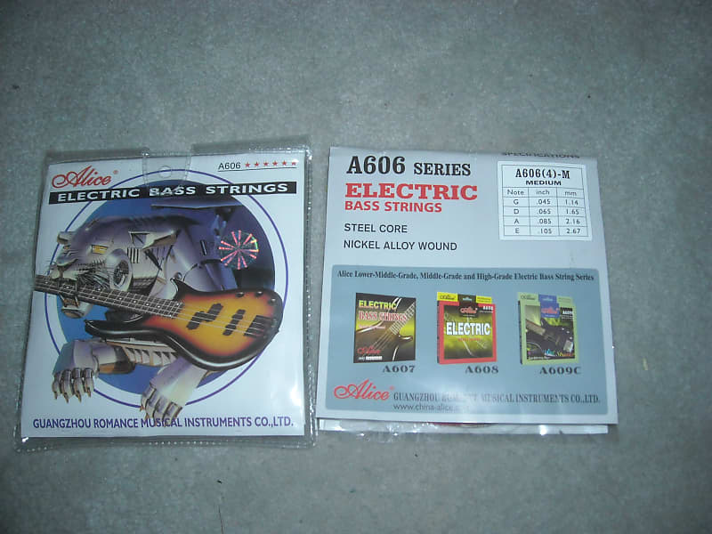 Alice Bass strings SIX 6 sets of brand new 4 string bass | Reverb