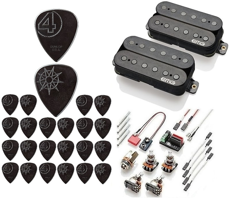 EMG Jim Root JR Daemonum Black Humbucker Set Standard Spaced | Reverb