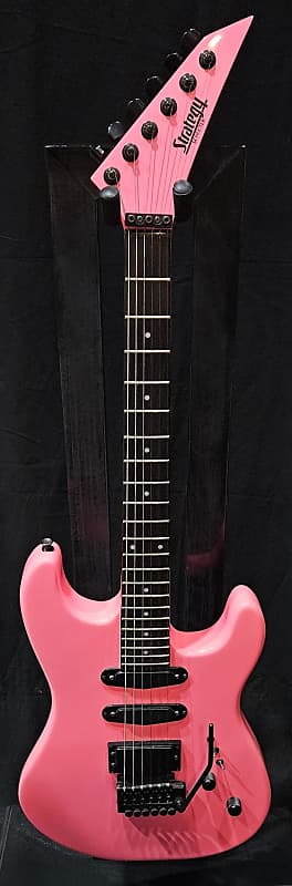 Schecter Strategy HSS Pink 1980s (Used) | Reverb