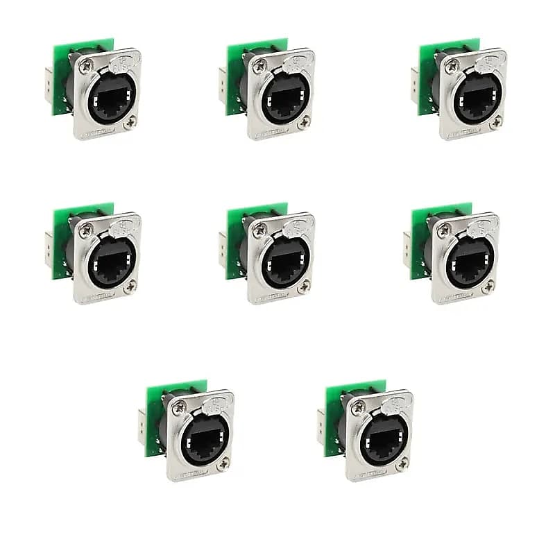 8 Neutrik NE8FDP Ethercon Ethernet Pass-Through Panel Mount | Reverb