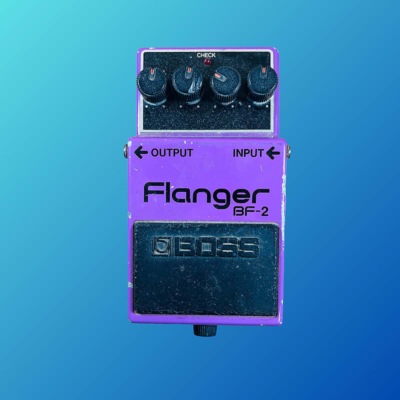 Boss BF-2 Flanger 1980-1984 (Black Label) Made In Japan | Reverb