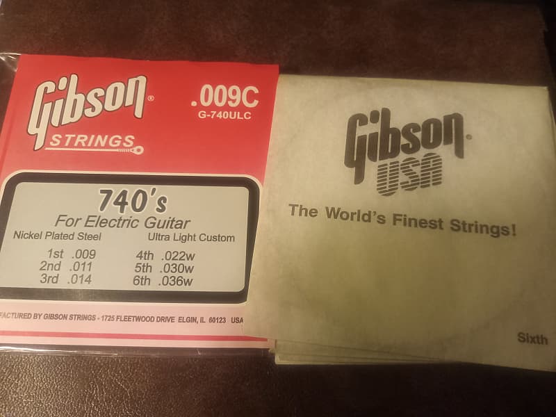 Gibson strings USA G740ulc .009-.036w 70s-80s - Chrome | Reverb