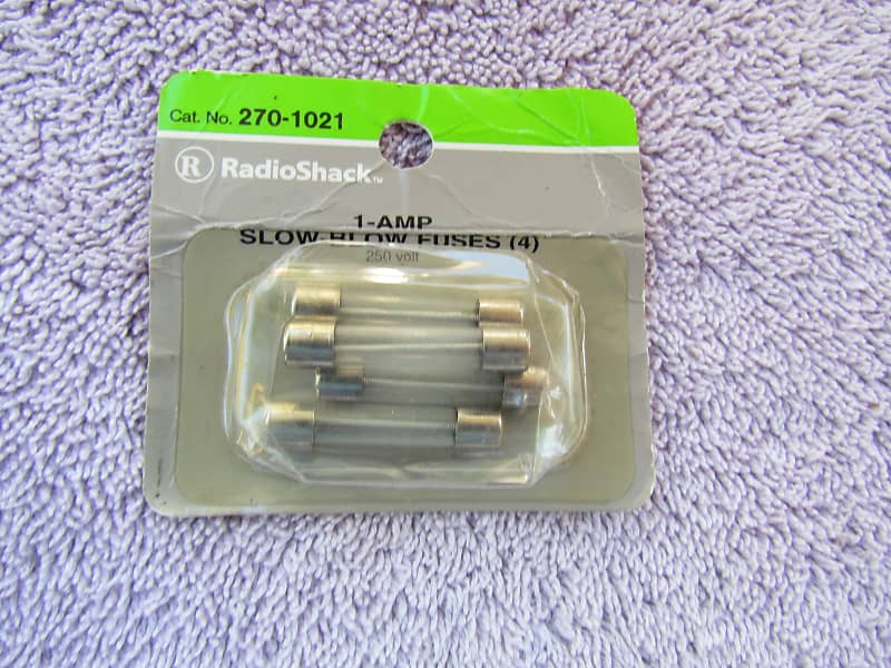 Radio Shack 1 Amp Slow Blow Fuses Package Of 4 In Original | Reverb