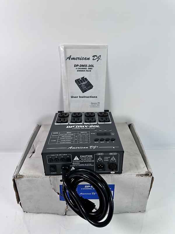 American DJ DP-DMX-20L 4 Channel DMX Dimmer Rack | Reverb