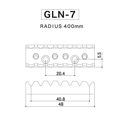 Gotoh Locking Nut 7-String - Chrome - PGLN-7C | Reverb