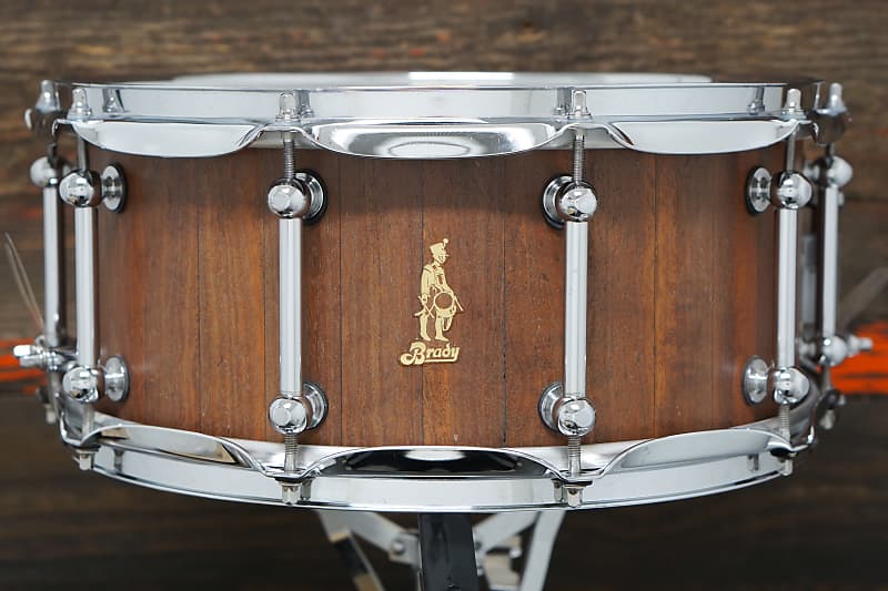 Brady 6.5x14" Jarrah Block Shell Snare Drum | Reverb
