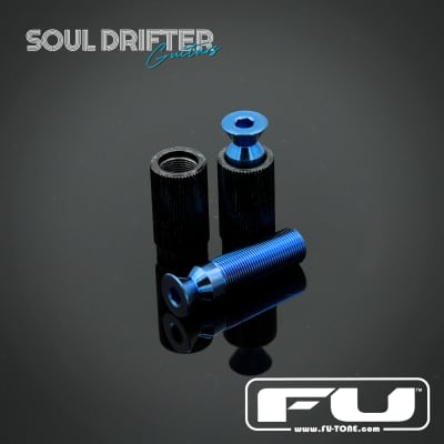 FU-Tone Titanium Bridge Posts - Blue | Reverb Australia