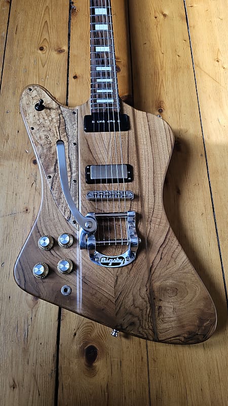 Custom Left handed exotic wood Firebird with bigsby | Reverb Australia
