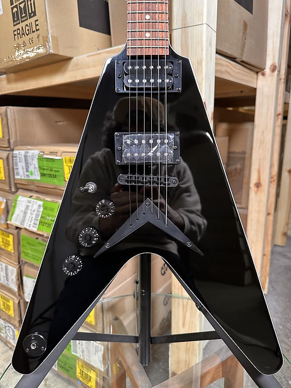 Dean VX Left-Handed - Classic Black #40044 | Reverb