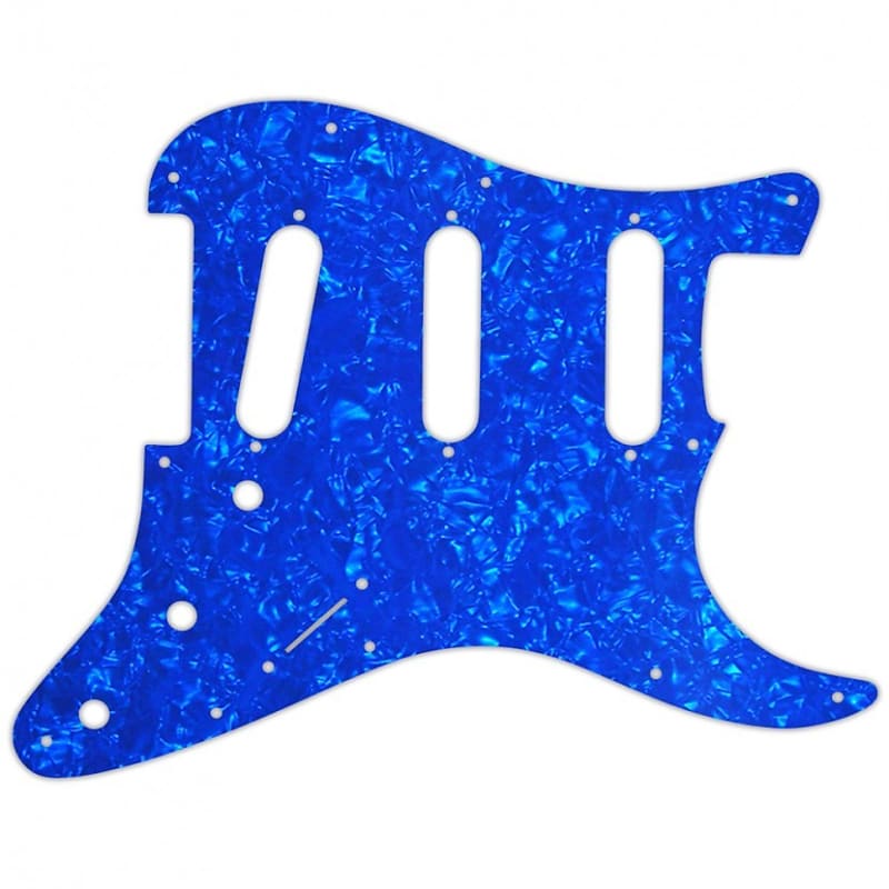 Pickguard For Fender Standard Strat - Blue Pearl | Reverb